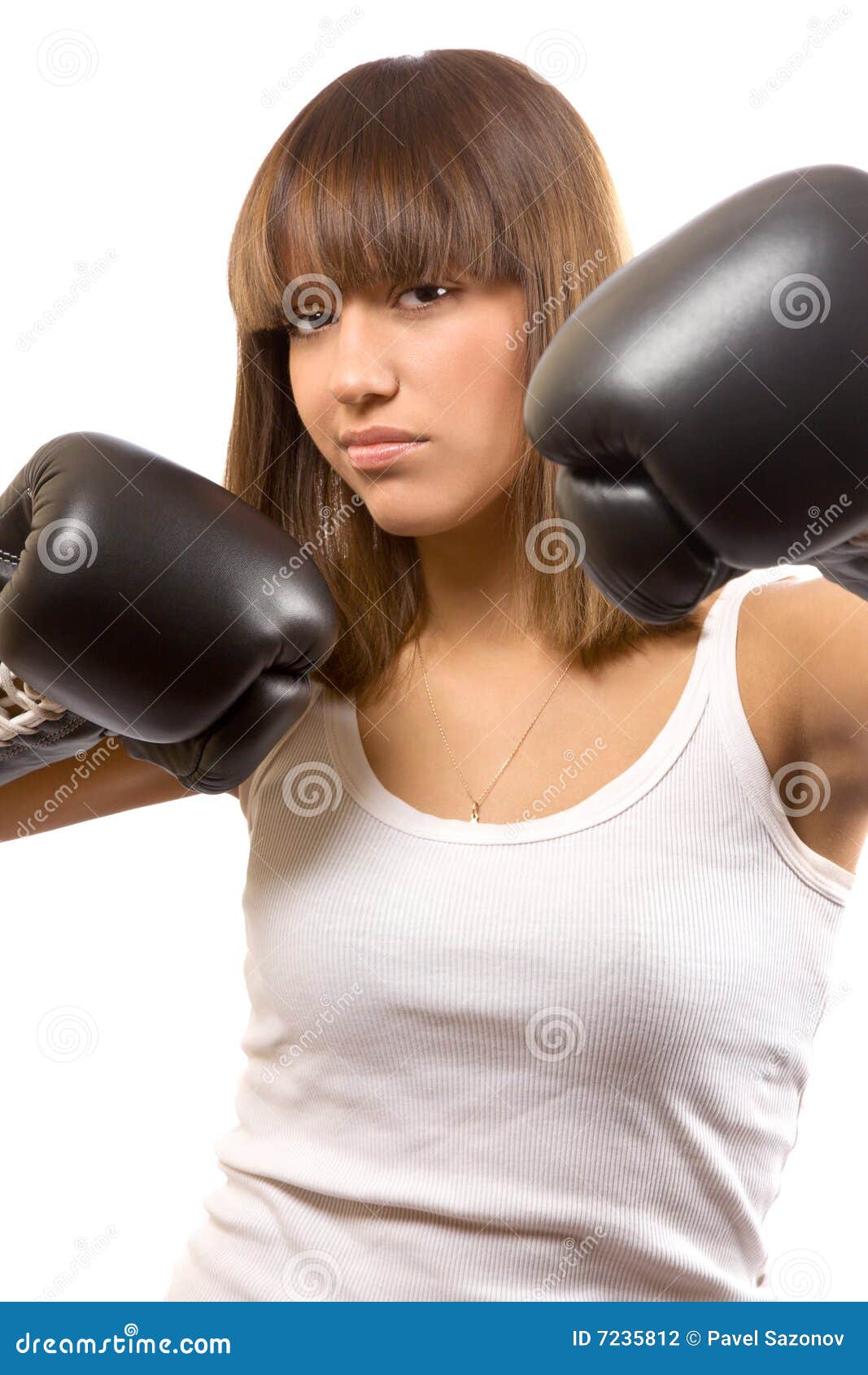 Beautiful boxer stock photo. Image of girl, latino, active - 7235812