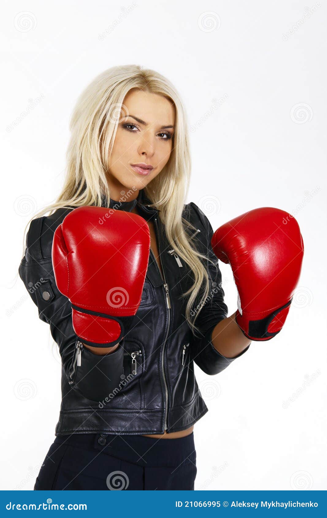 Beautiful boxing woman stock image. Image of power, healthy - 21066995