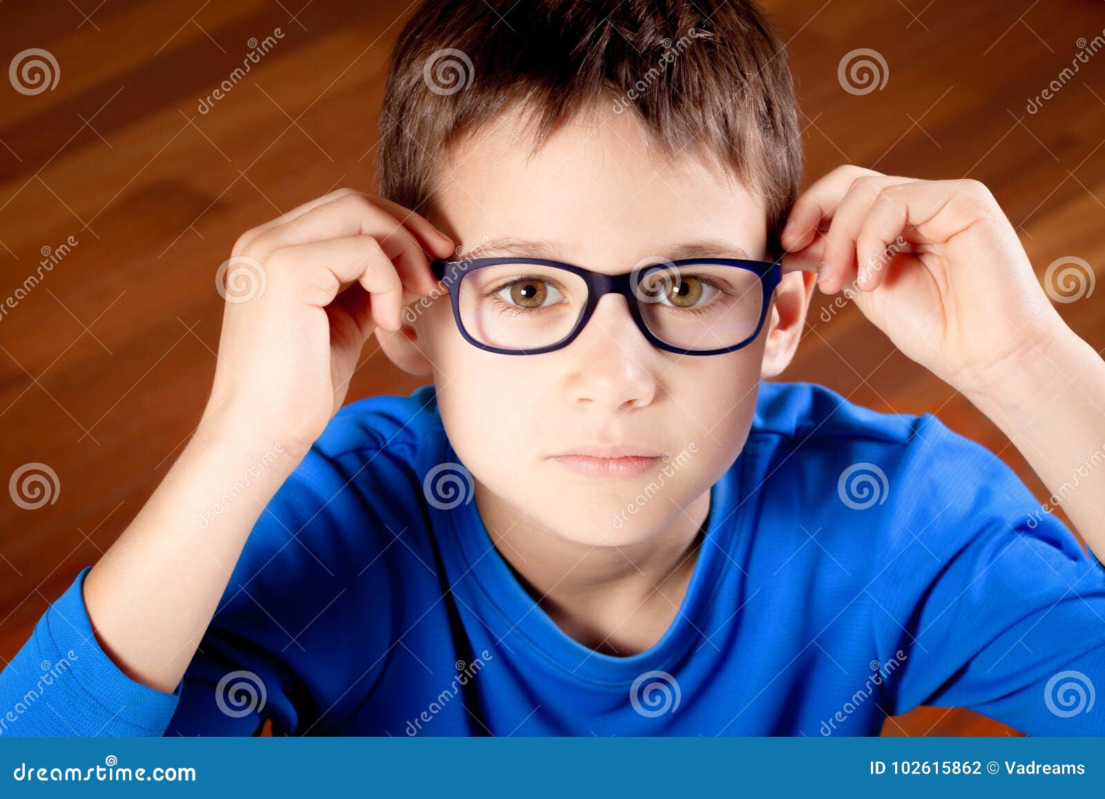 Beautiful boy with glasses stock photo. Image of school - 102615862