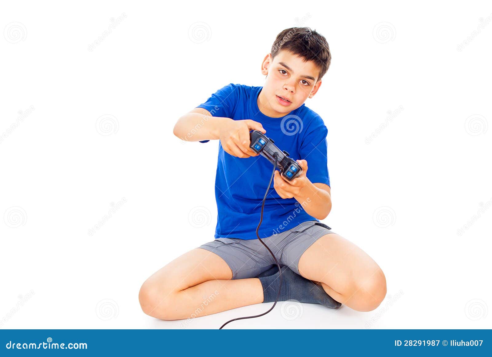 Beautiful Boy with a Joystick Stock Image - Image of happy, game: 28291987