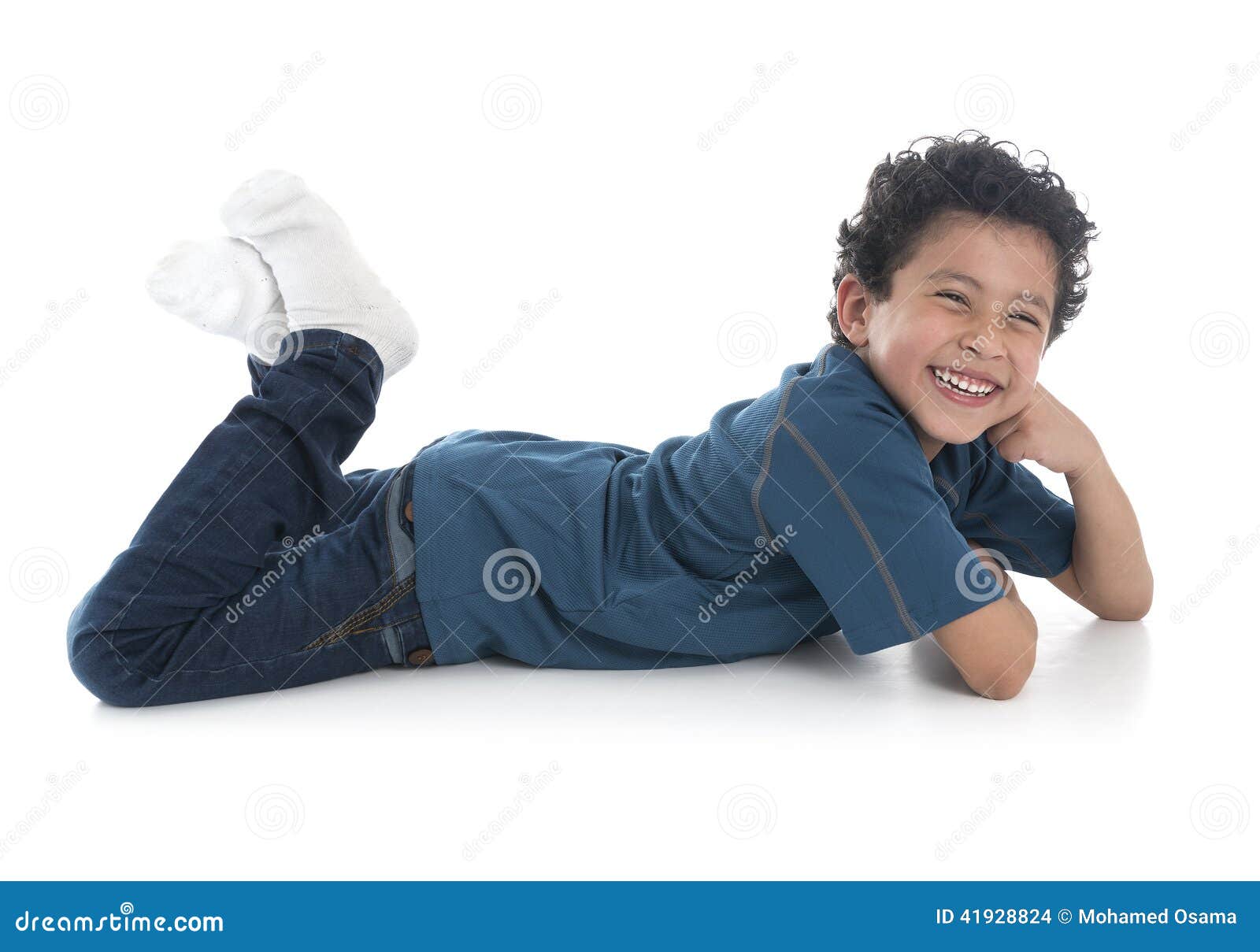 Beautiful Boy Laying Down Stock Photo - Image: 41928824