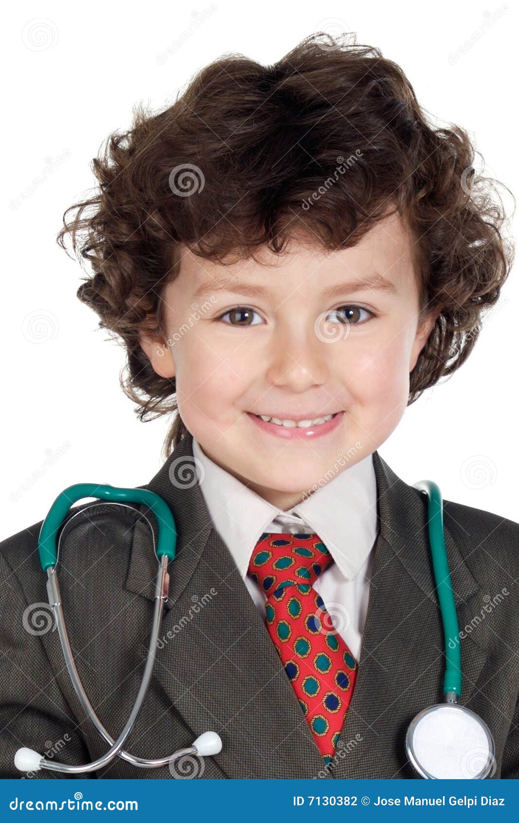 Beautiful Boy Playing To Be Doctor Stock Photo - Image of health ...