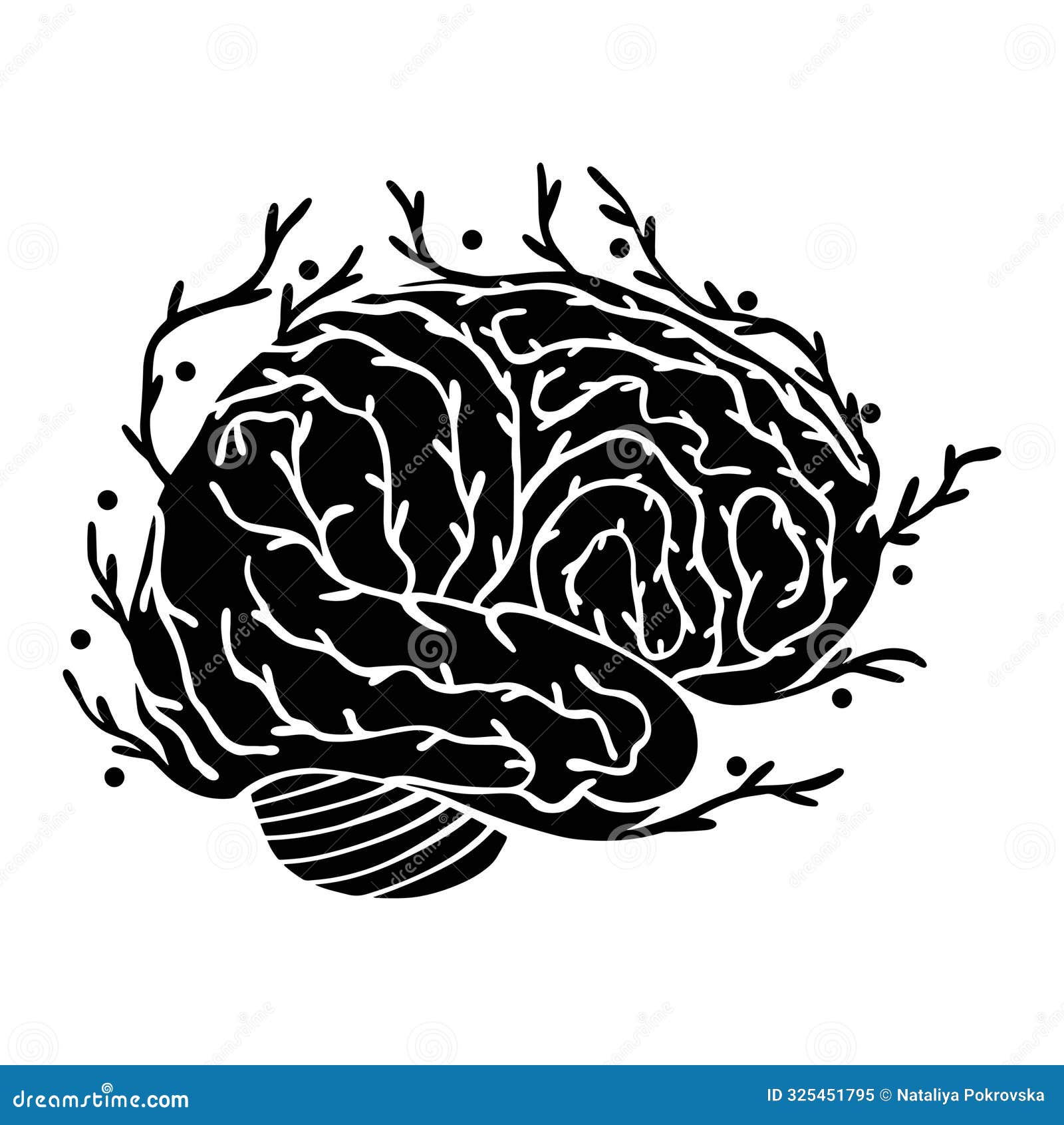 Beautiful Brain with Branches Growing from it As a Symbol of ...