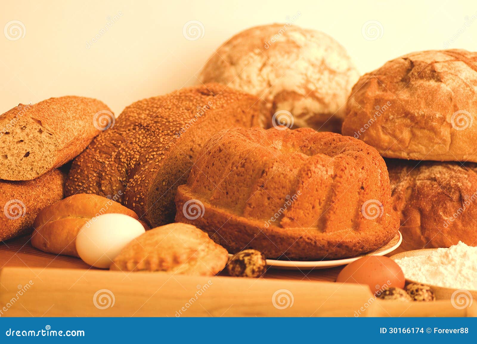 Beautiful bread set stock photo. Image of baguette, life - 30166174