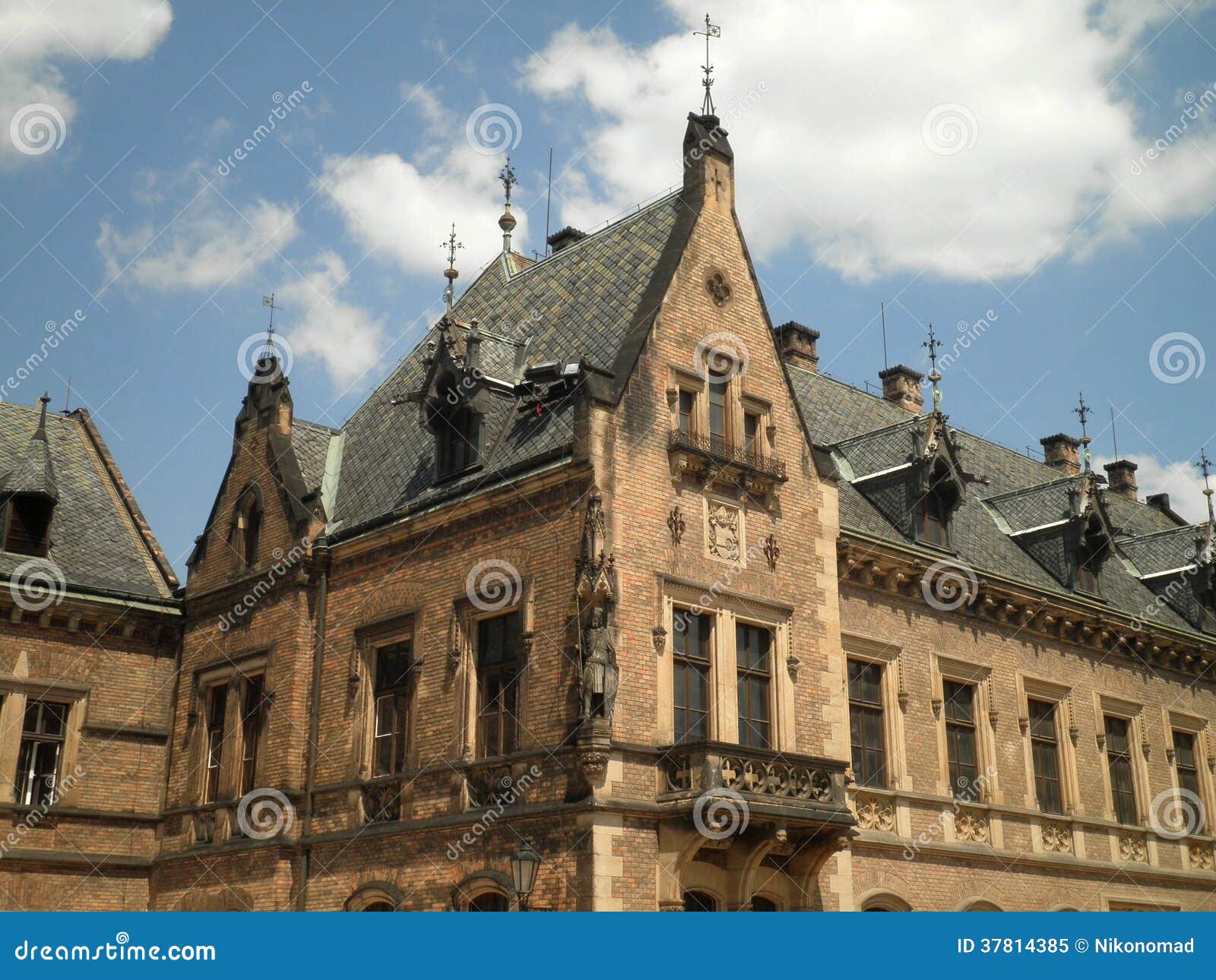 Beautiful Brick Building stock image. Image of castle - 37814385