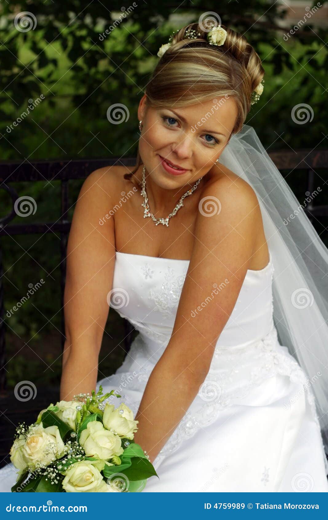Beautiful bride stock image. Image of ready, gown, girl - 4759989