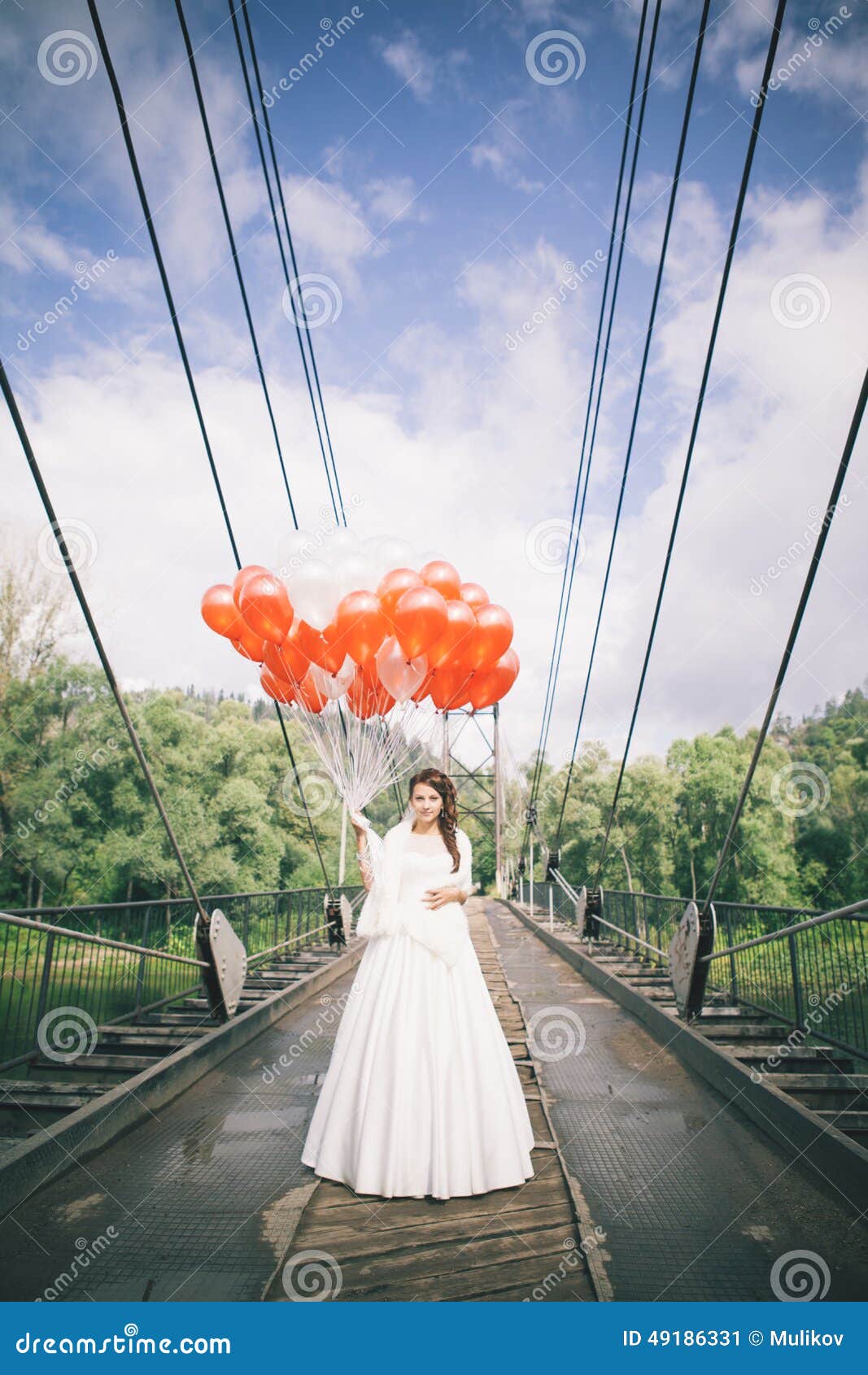 Beautiful bride stock image. Image of cute, sunlight - 49186331