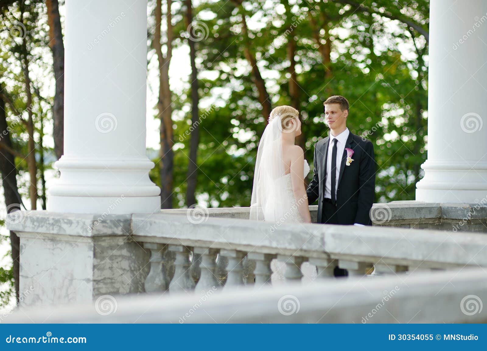 Beautiful bride and groom stock image. Image of portrait - 30354055