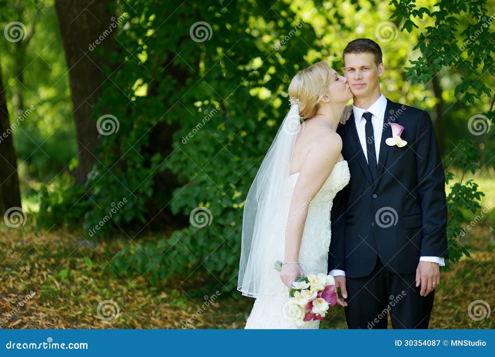 Beautiful bride and groom stock image. Image of love - 30354087