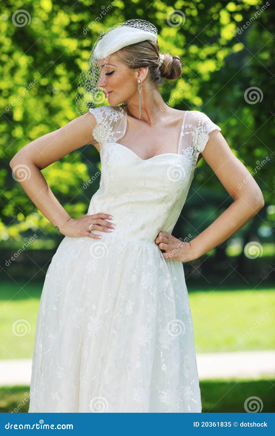 Beautiful bride outdoor stock image. Image of adult, emotional - 20361835