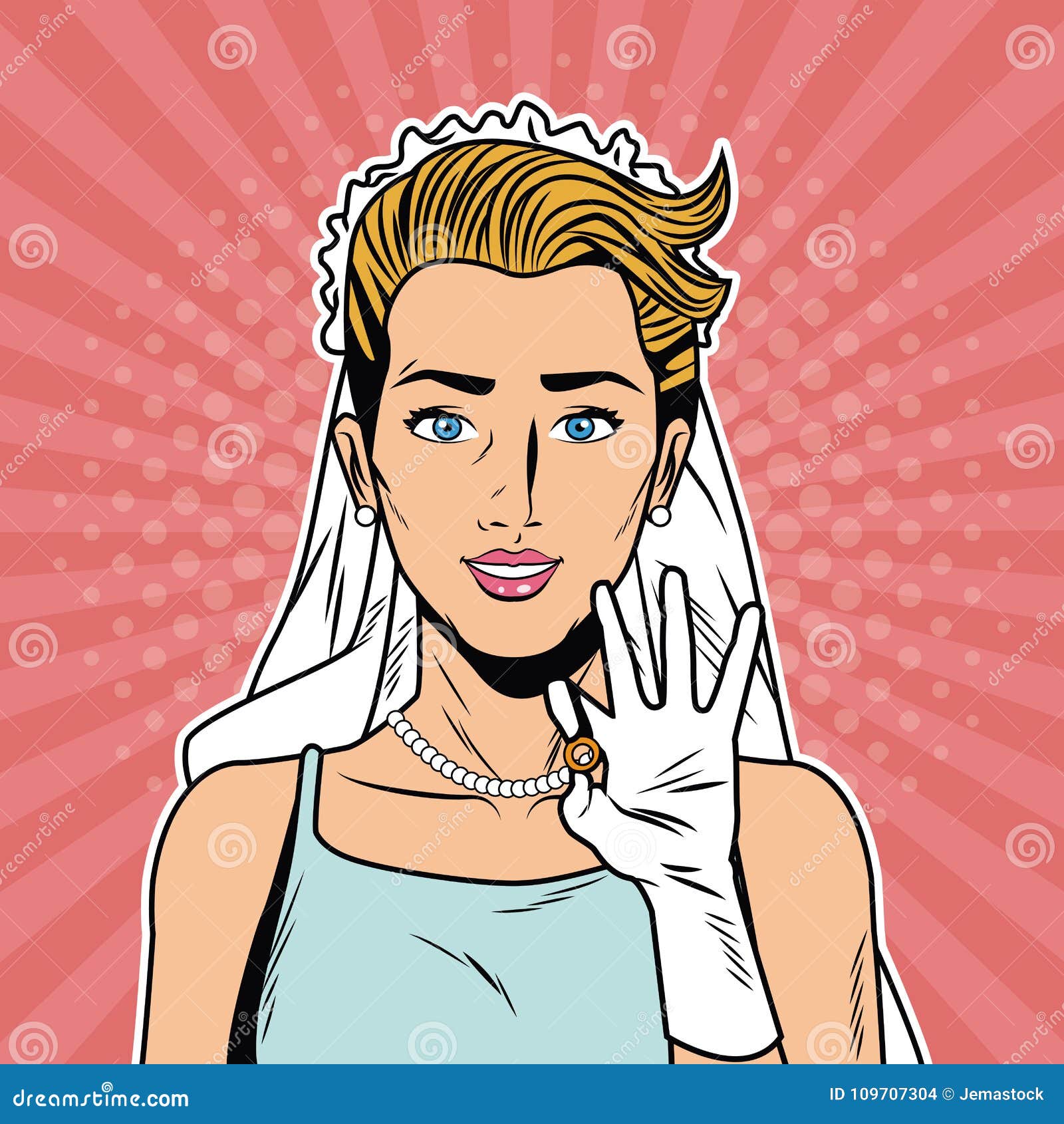 Beautiful Bride Pop Art Cartoon Internet Security, Baniking Online ... Beautiful Bride Pop Art Cartoon Internet Security, Baniking Online ...