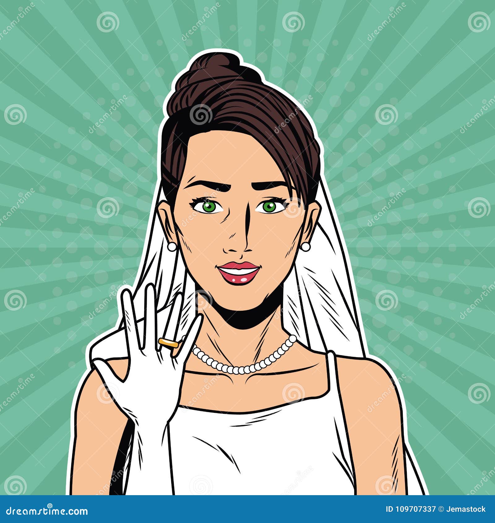 Beautiful Bride Pop Art Cartoon Internet Security, Baniking Online ... Beautiful Bride Pop Art Cartoon Internet Security, Baniking Online ...