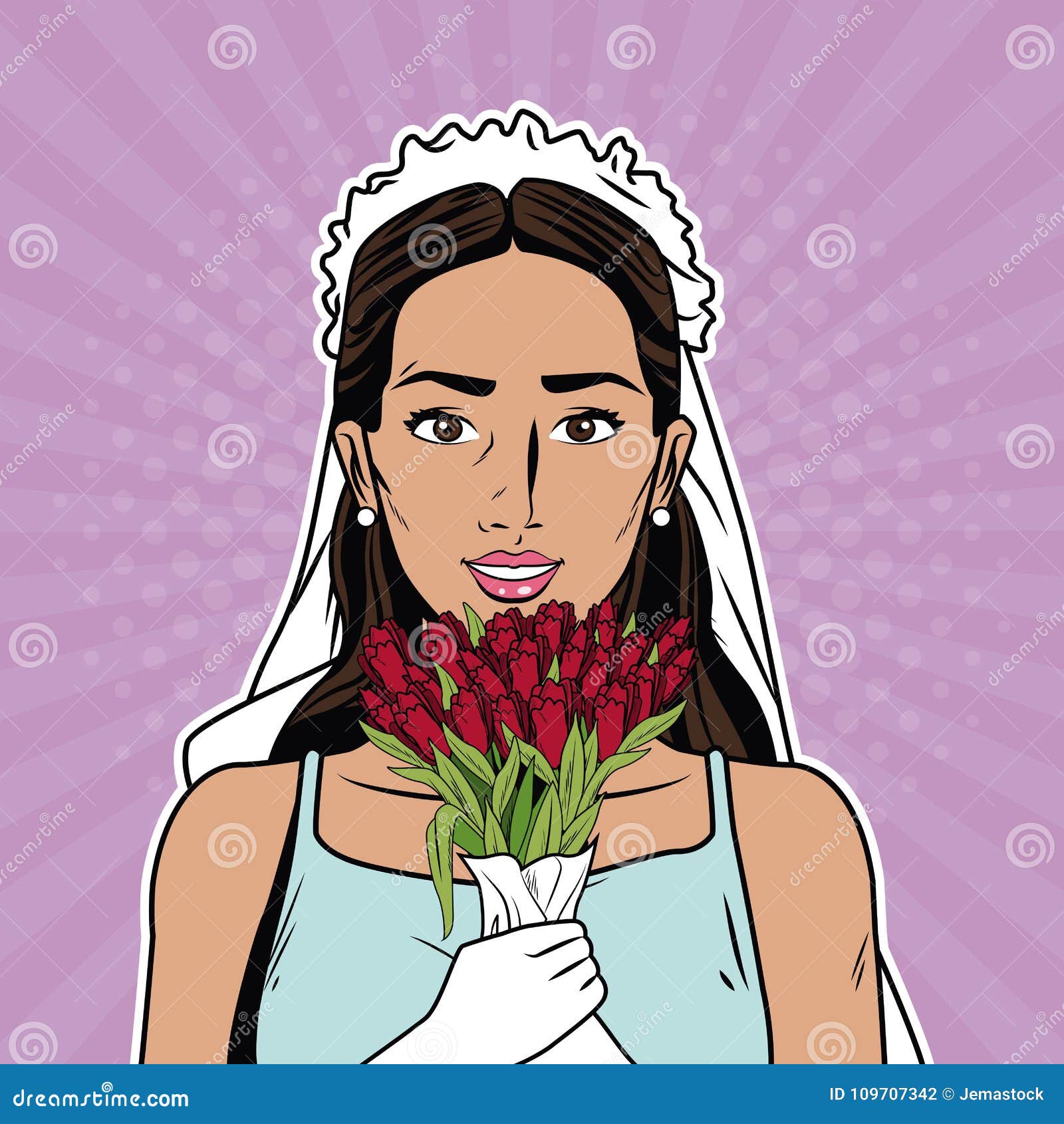 Beautiful Bride Pop Art Cartoon Internet Security, Baniking Online ... Beautiful Bride Pop Art Cartoon Internet Security, Baniking Online ...