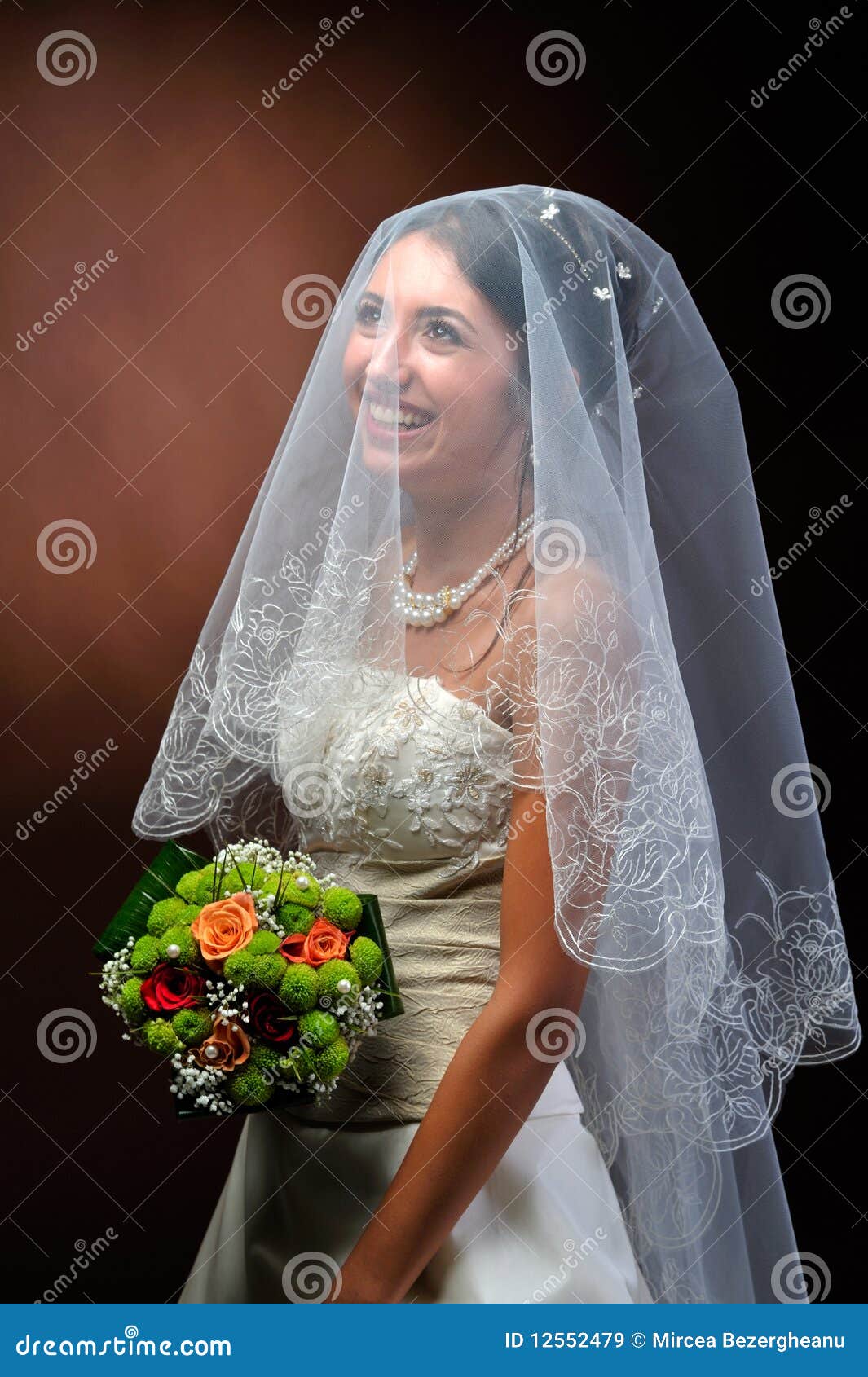 Beautiful bride portrait stock image. Image of model - 12552479