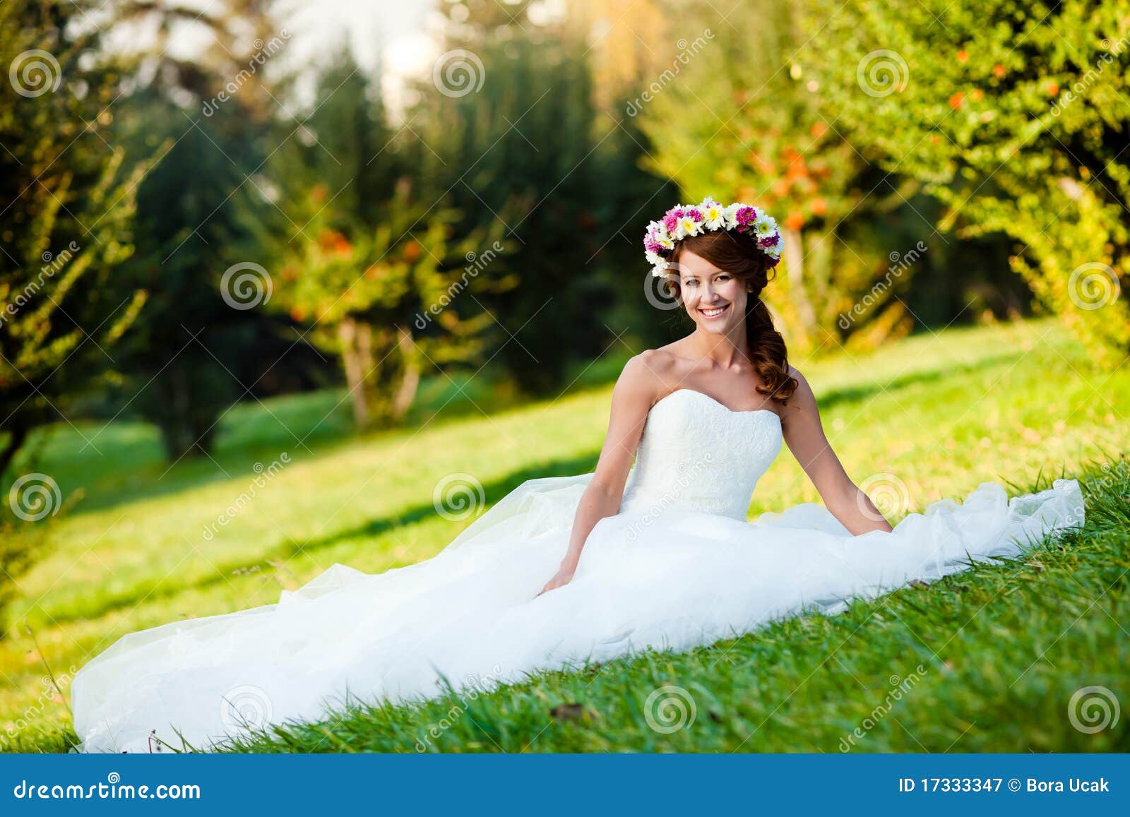 Beautiful bride portrait stock image. Image of fashion - 17333347