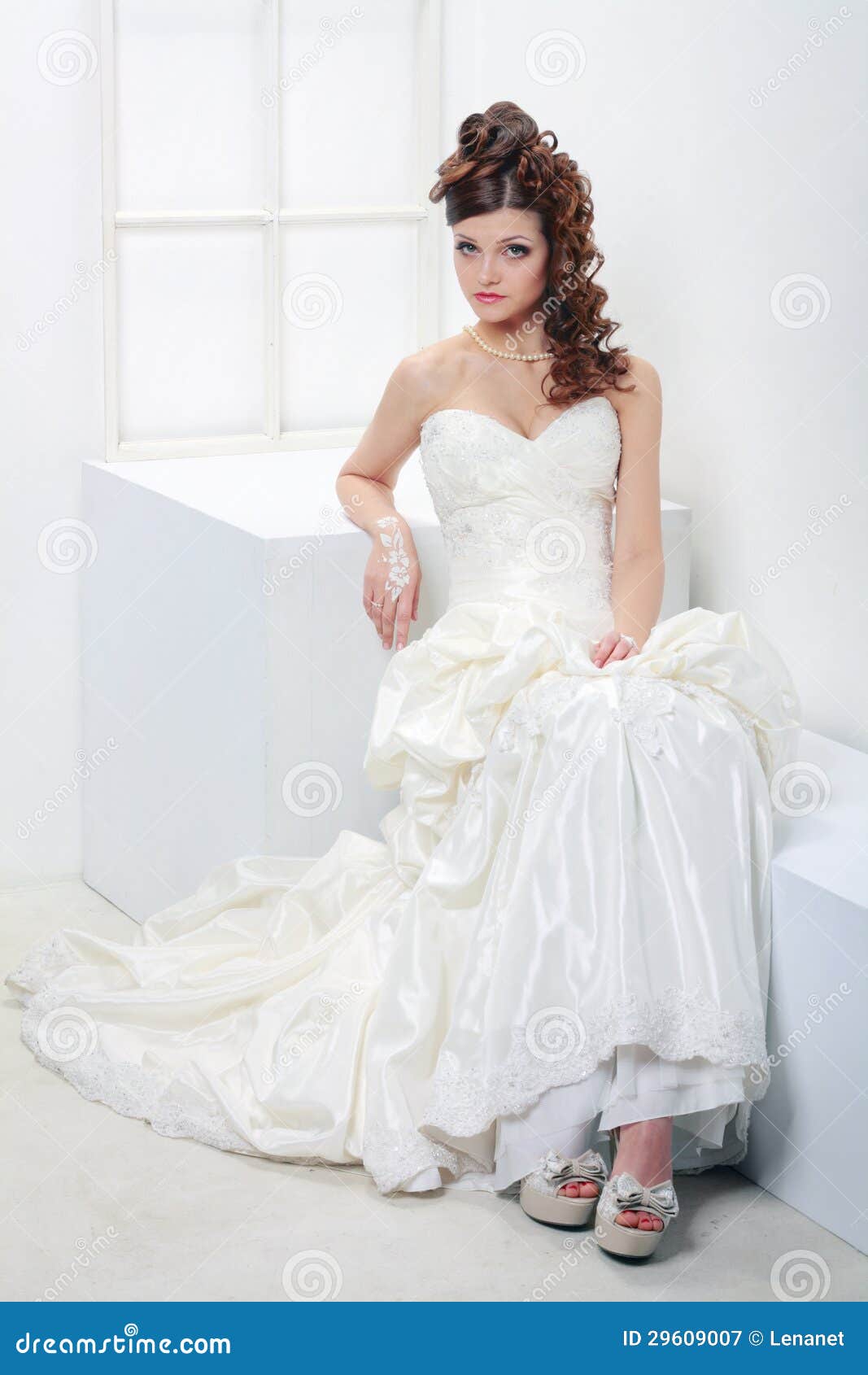 Beautiful bride portrait stock image. Image of bride - 29609007