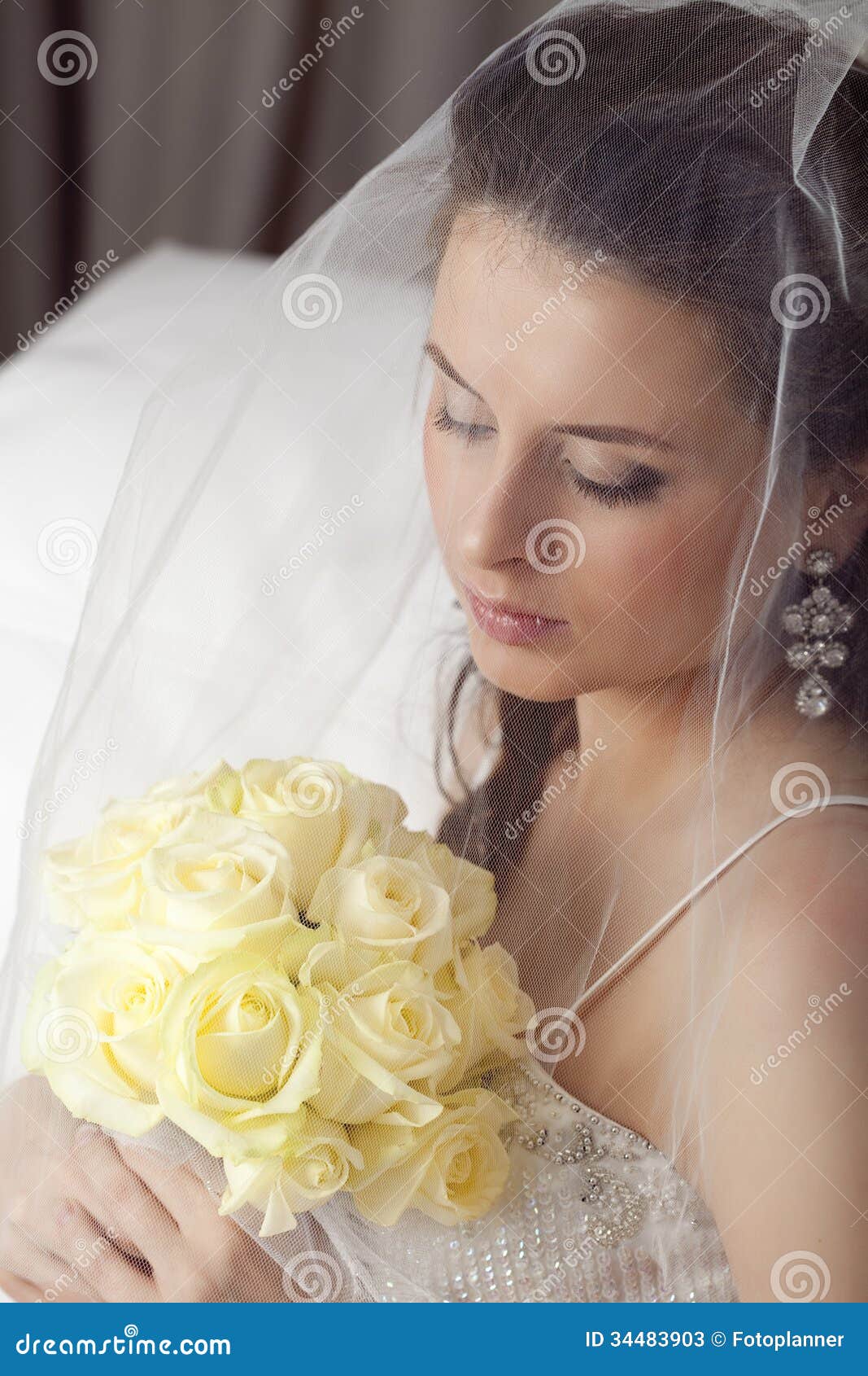 Beautiful bride stock image. Image of caucasian, lady - 34483903