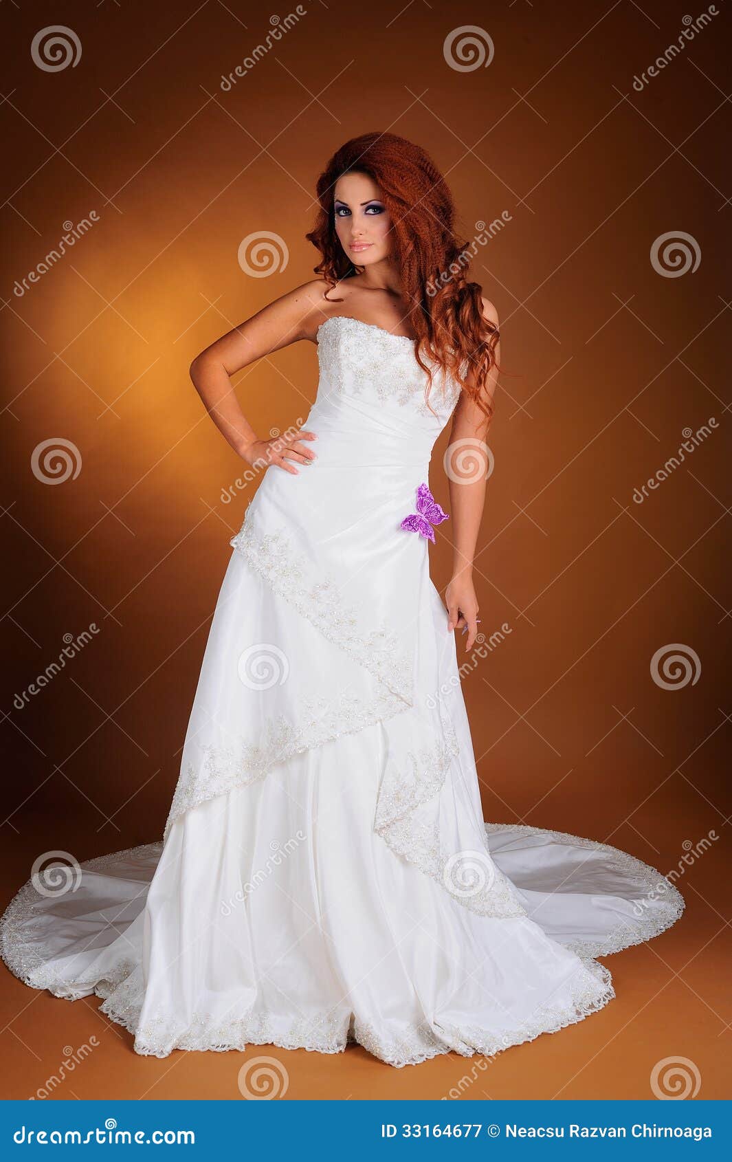 Beautiful bride in studio stock image. Image of event - 33164677
