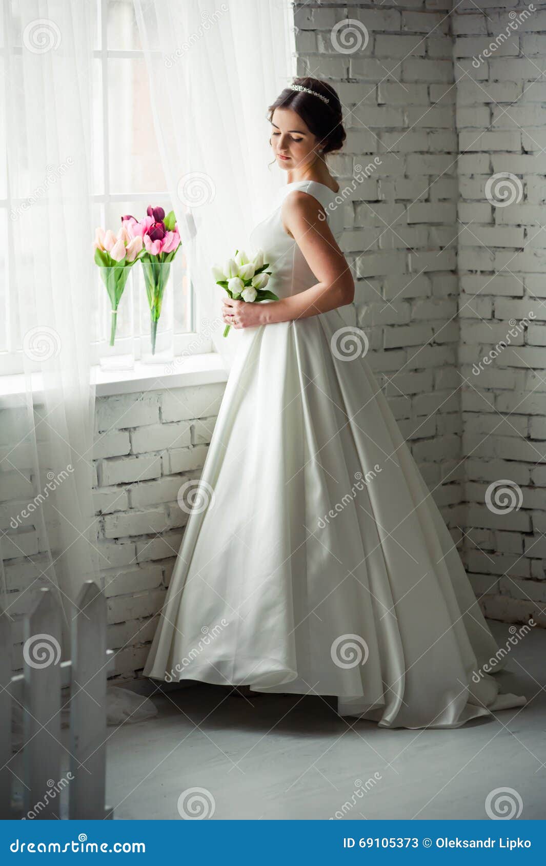 Beautiful Bride before Wedding Ceremony Stock Image - Image of ...