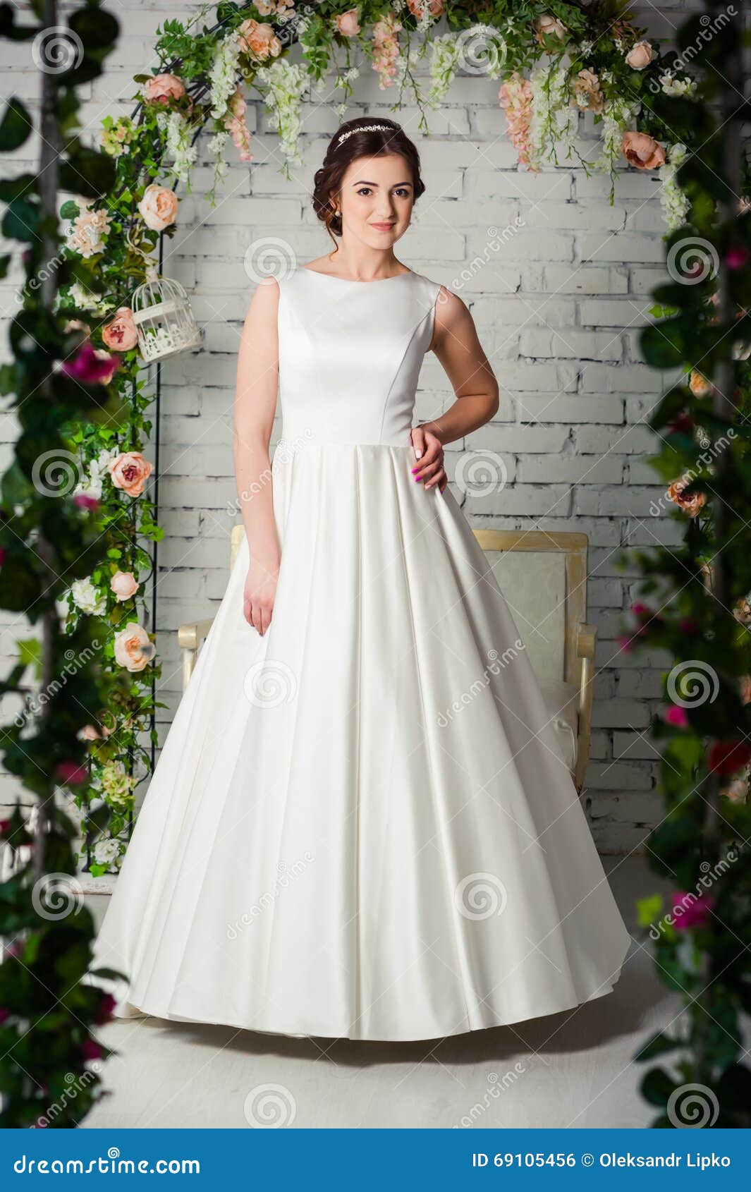 Beautiful Bride before Wedding Ceremony Stock Photo - Image of ...