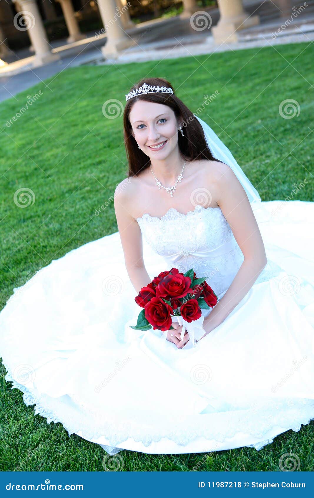 Beautiful Bride Woman at Wedding Stock Photo - Image of marry ...