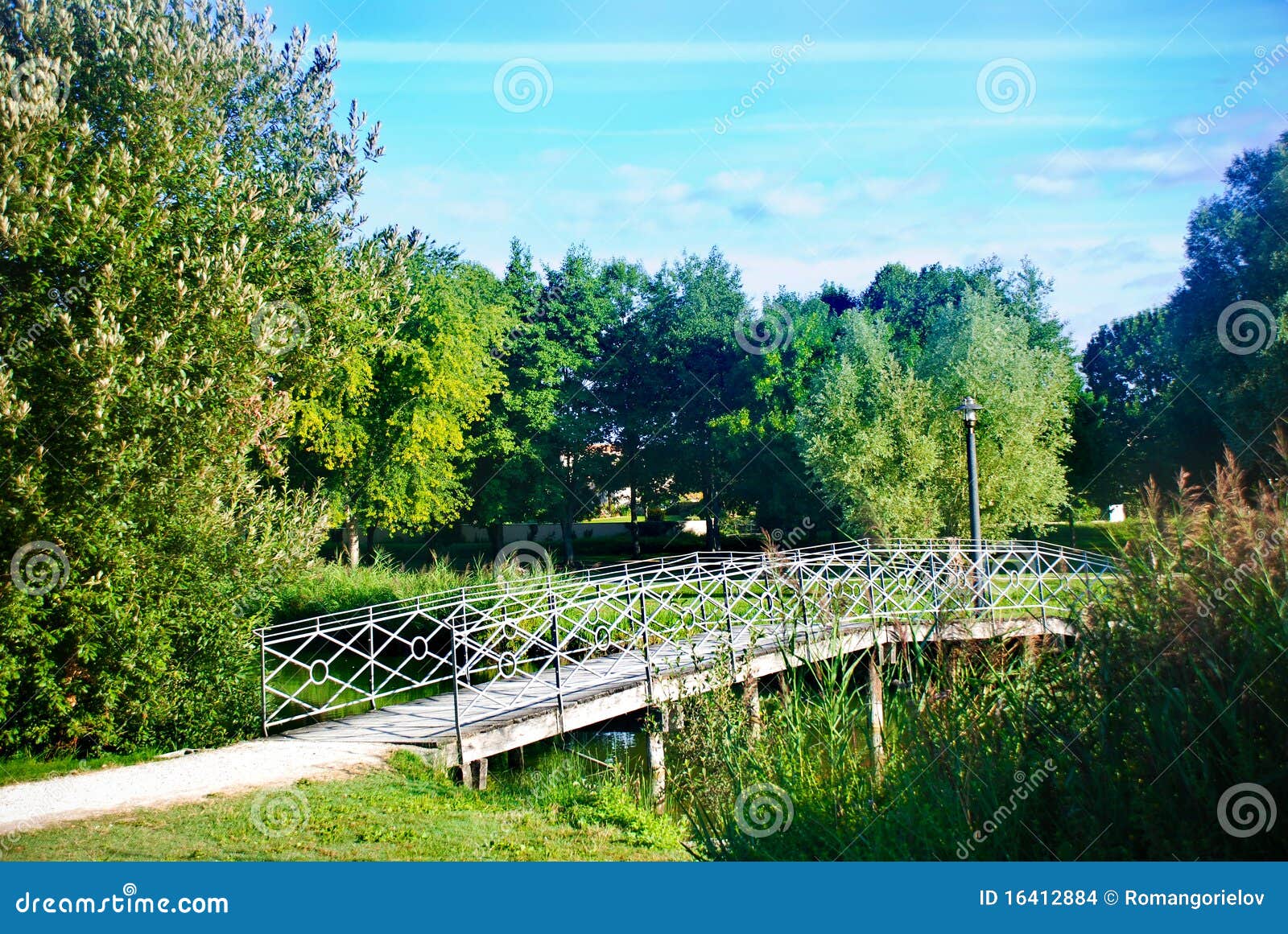 Beautiful bridge stock photo. Image of bridge, morning - 16412884