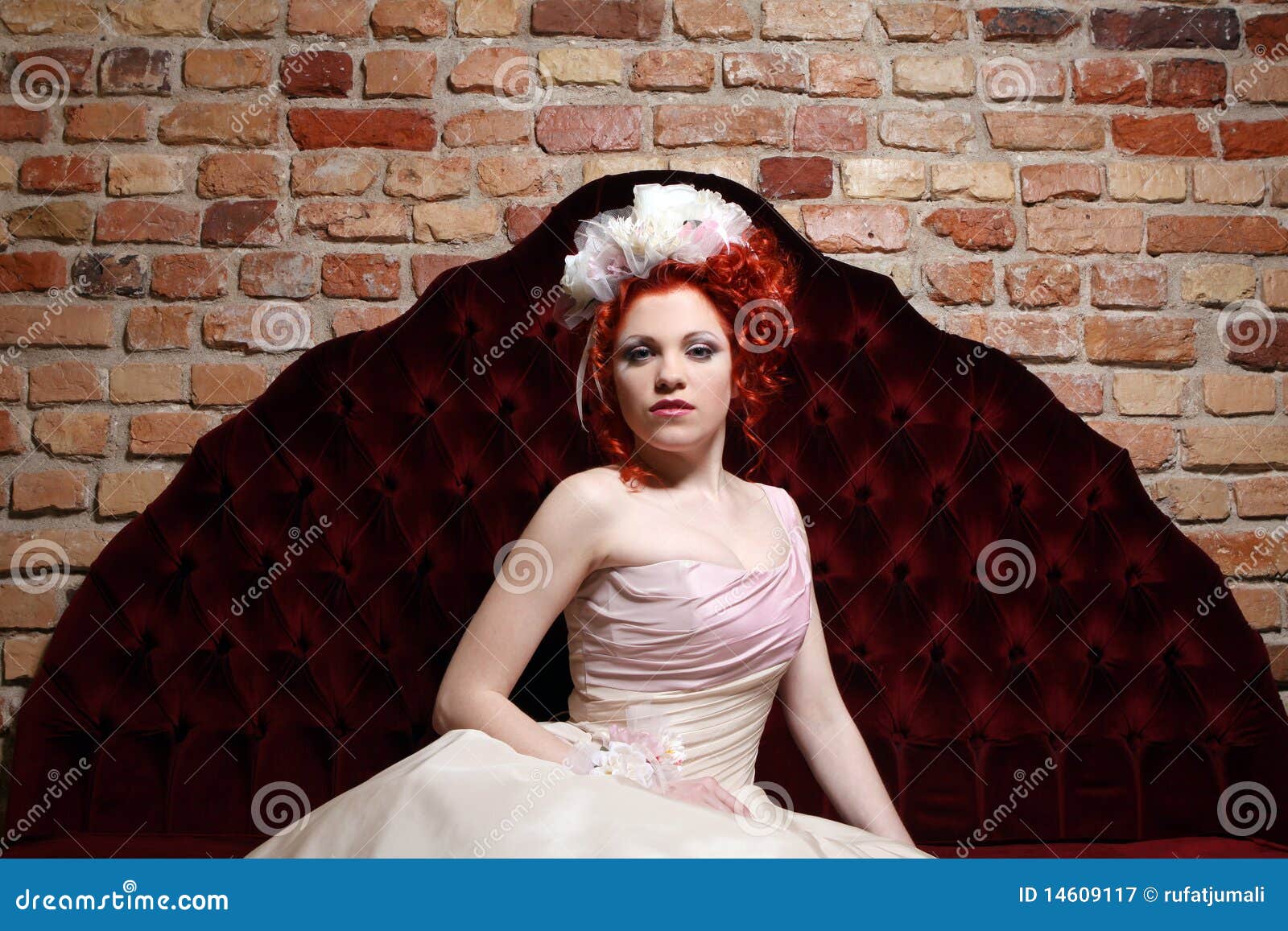 Beautiful bridge in dress stock image. Image of hair - 14609117