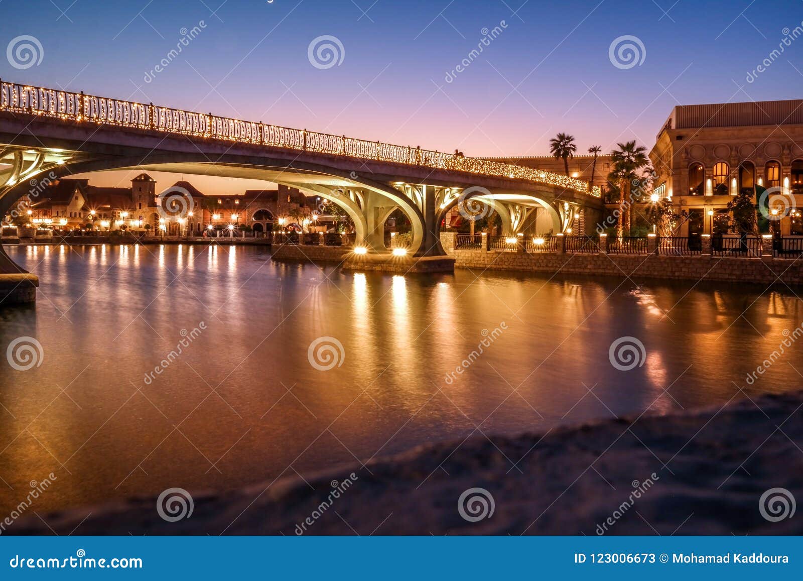 Beautiful Bridge Over The Water. Bali Water Palace. Editorial Image ...