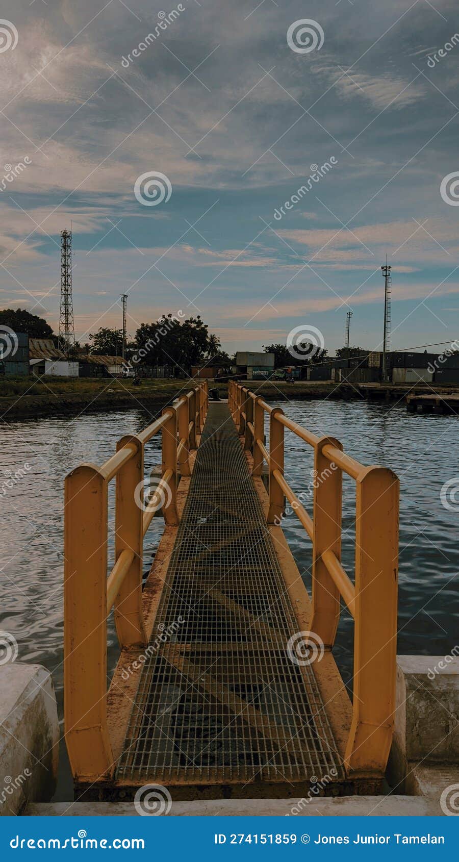Beautiful Bridge Over the Harbour in Maumere Editorial Stock Image ...