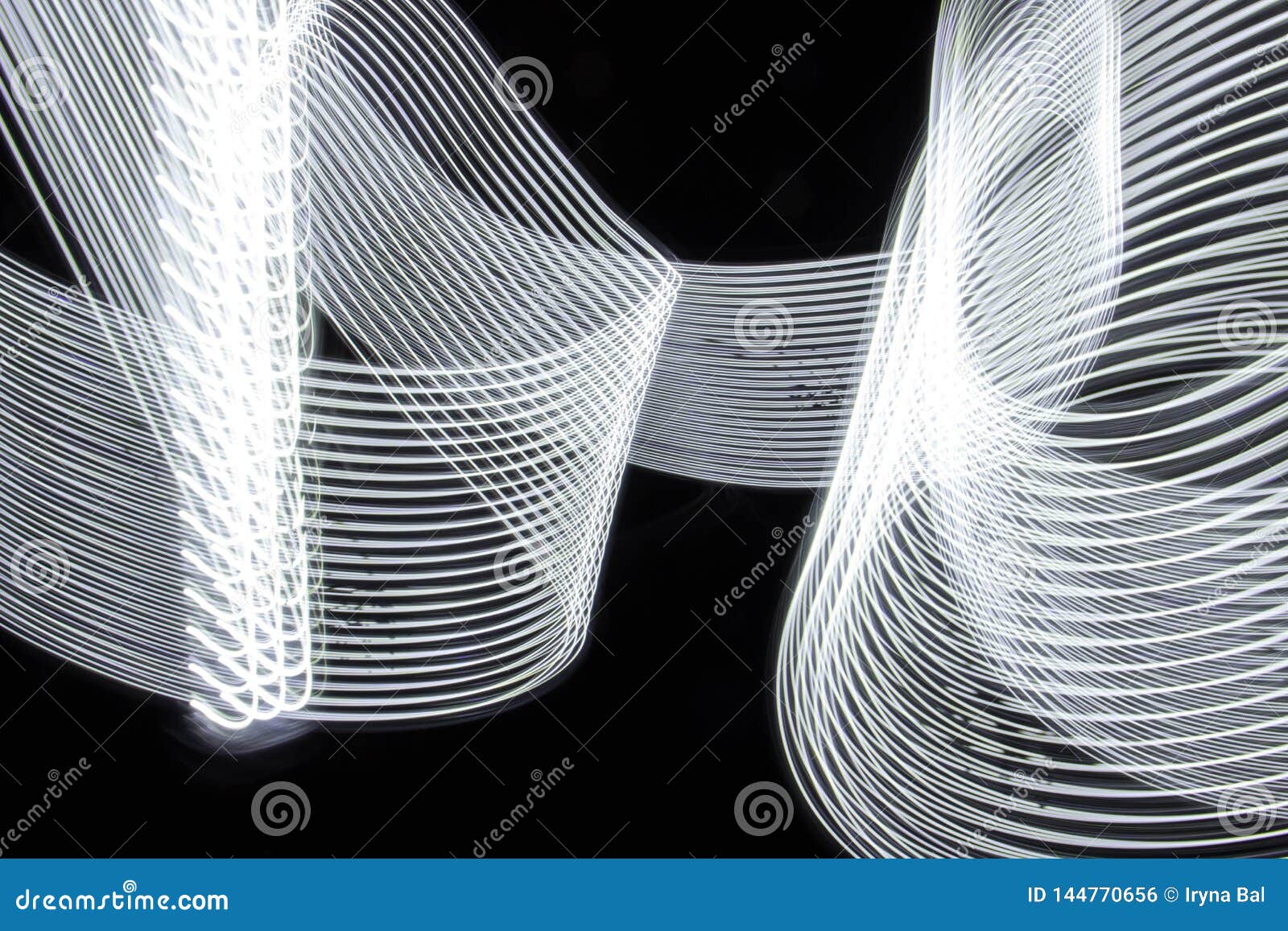 Beautiful Bright Abstract Light Pattern on Black. Stock Illustration ...