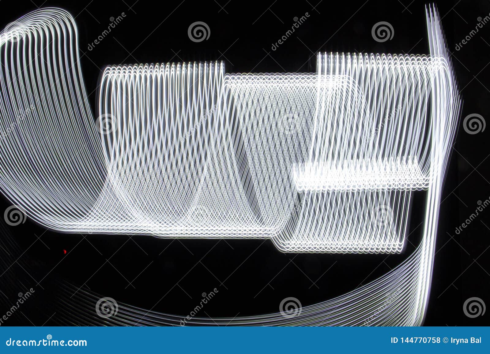 Beautiful Bright Abstract Light Pattern on Black. Stock Photo - Image ...