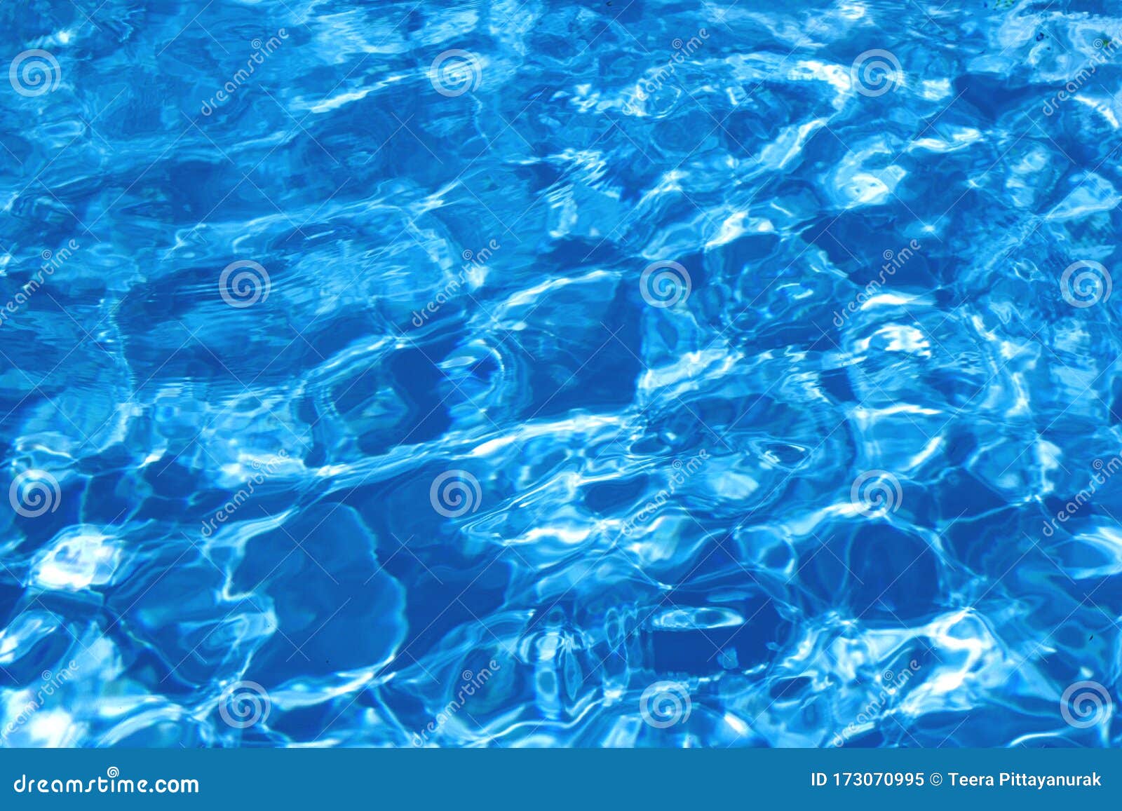 The Beautiful and Bright Blue Ripple in Swimming Pool Stock Image ...