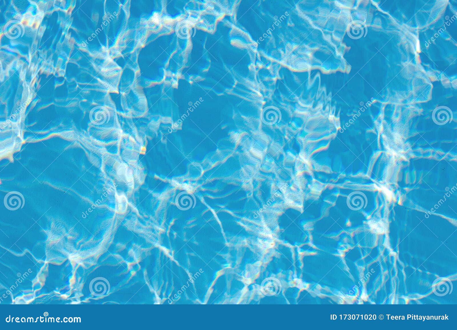 The Beautiful and Bright Blue Ripple in Swimming Pool Stock Photo ...