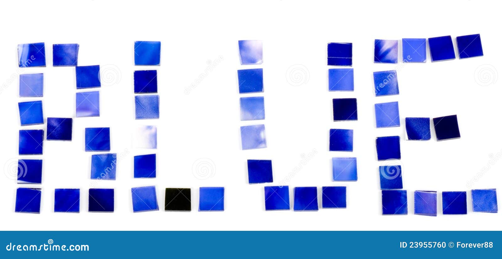 Blue Word PARTY Made Of Inflatable Balloons Floating On Pink Background ...