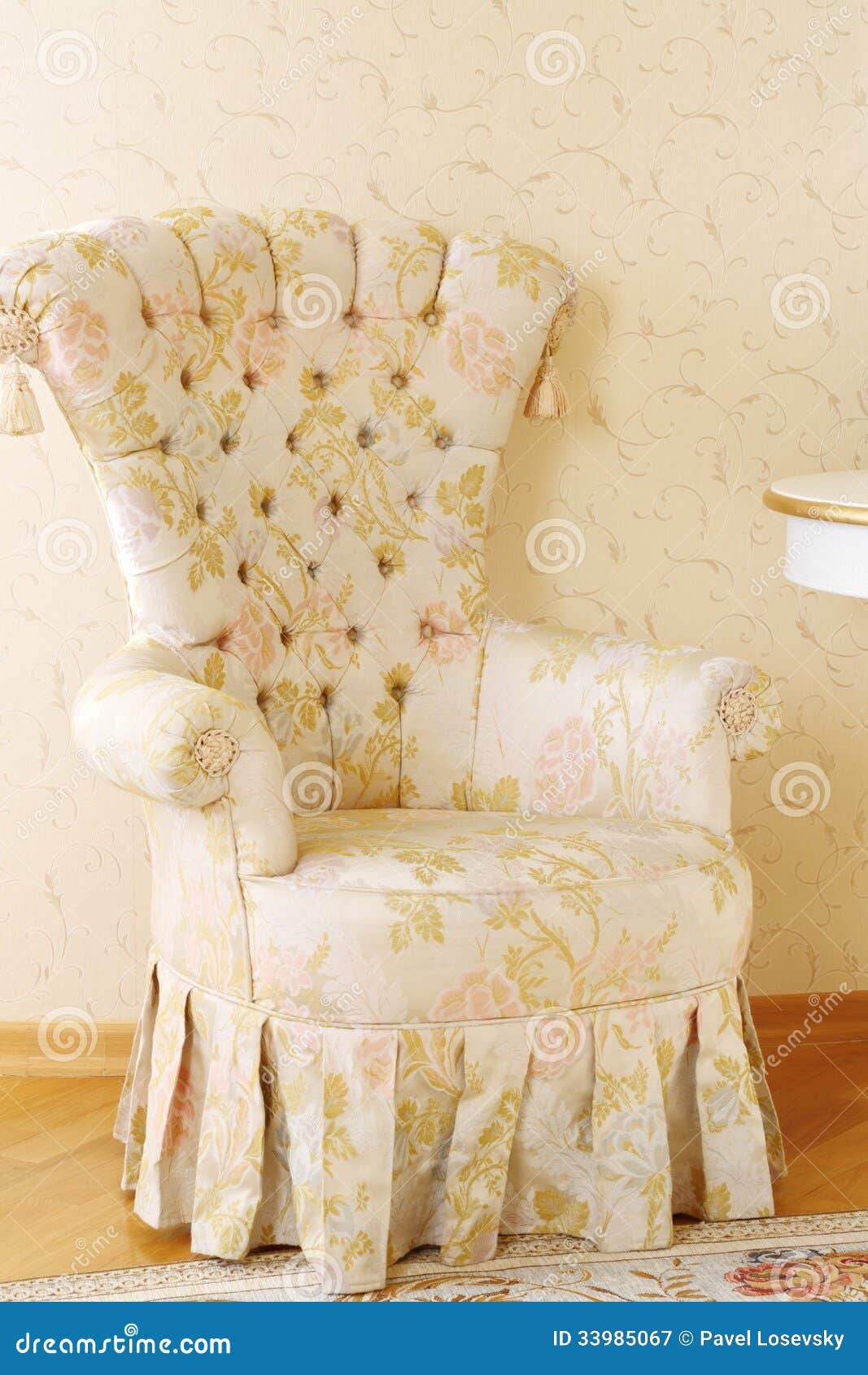Beautiful Bright Chair with Brushes in Room Stock Image - Image of ...