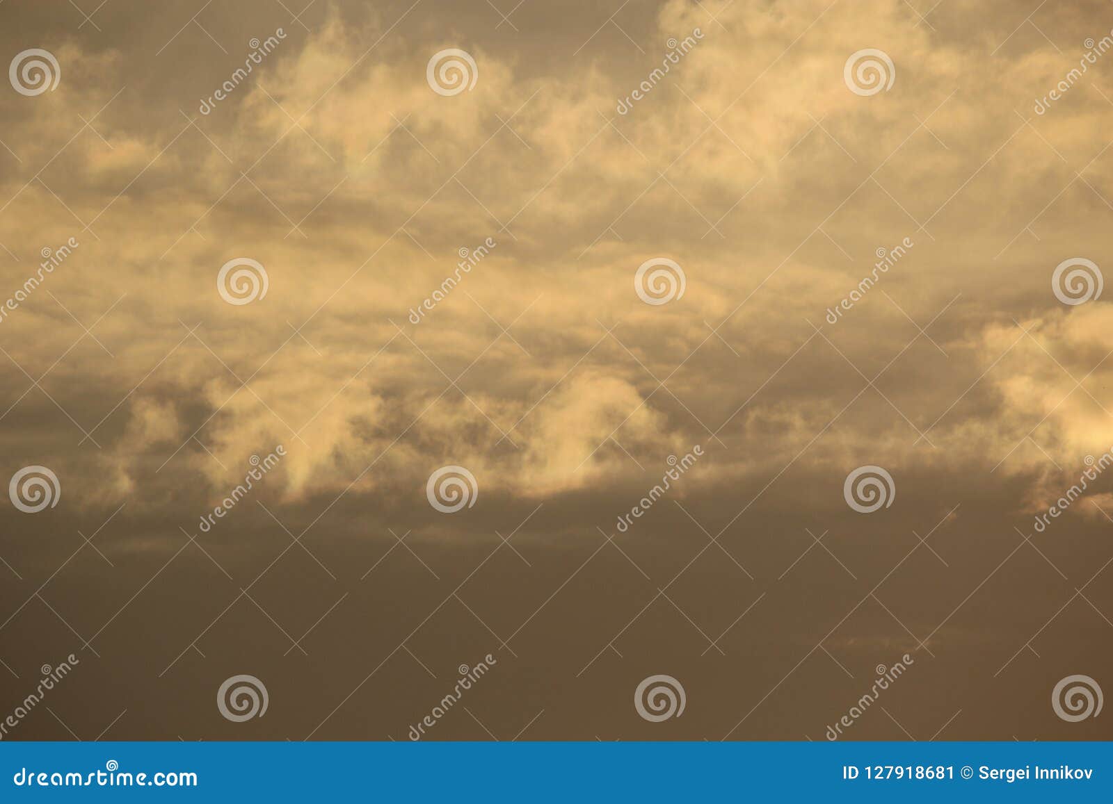 Beautiful Bright Evening Sky with Clouds Stock Image - Image of dawn ...