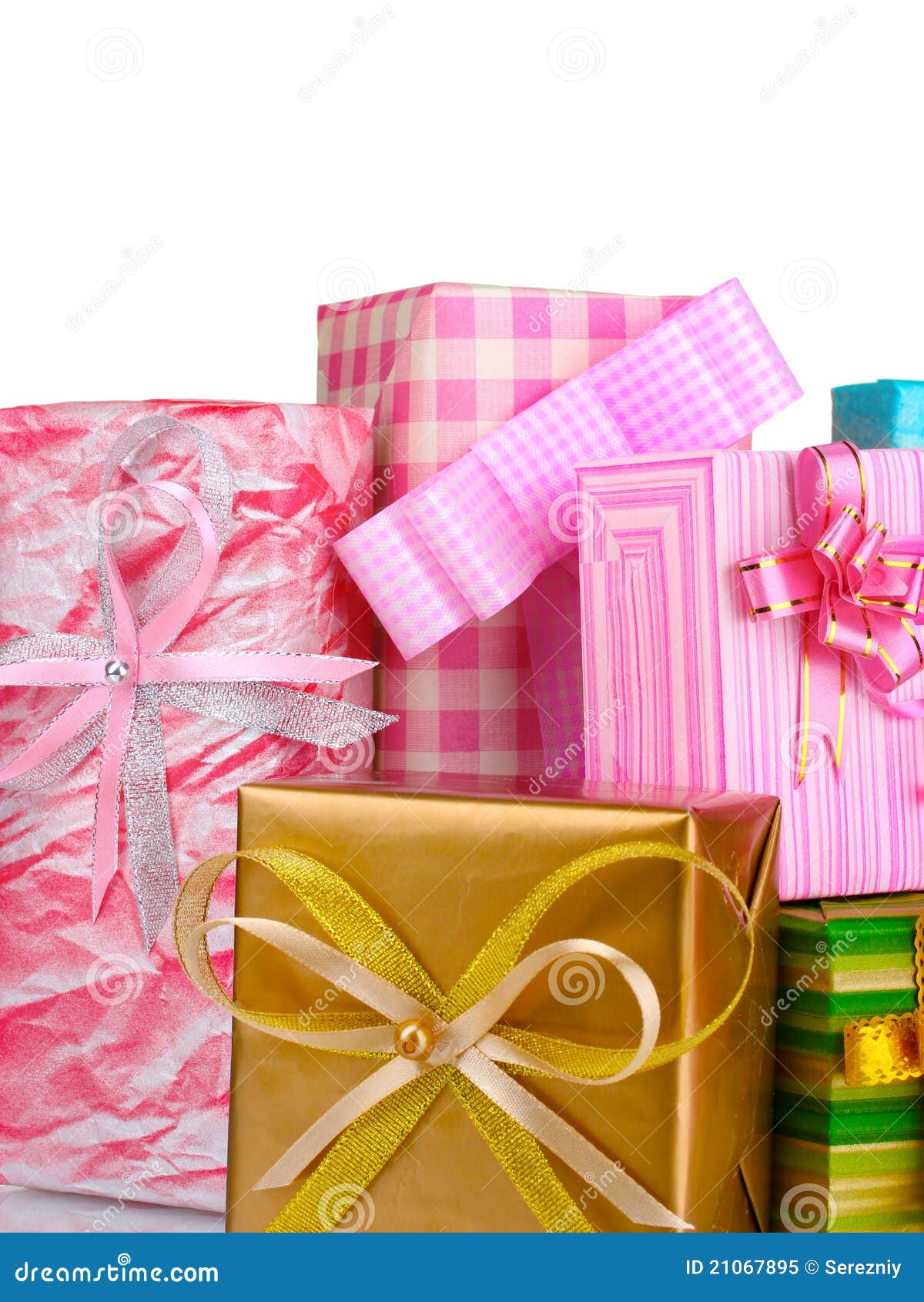 Beautiful bright gifts stock image. Image of green, color - 21067895