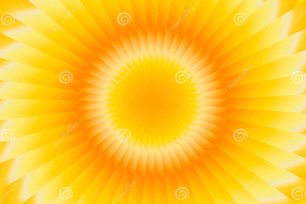 Beautiful Bright Golden Sun Pattern Gradient Round Light Rays ...