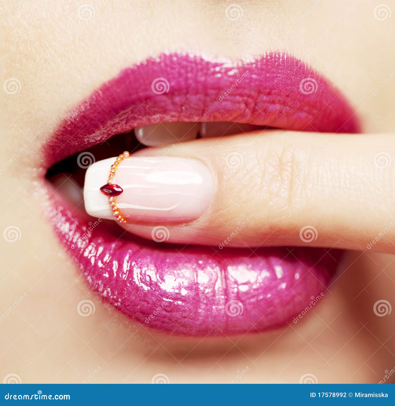 Beautiful Bright Lips Closeup Stock Photo - Image of health, beautiful ...