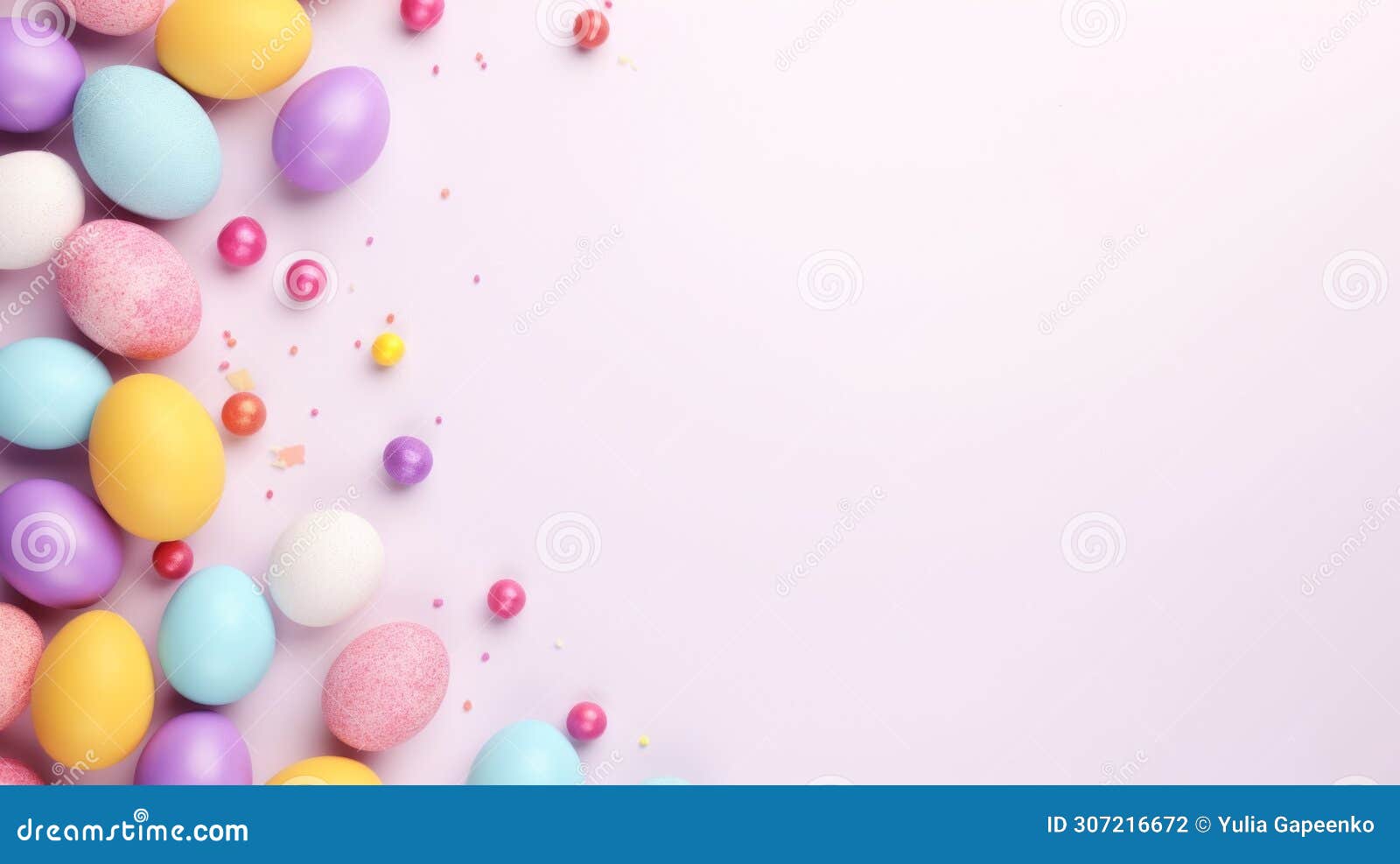 Beautiful Bright Minimalistic Easter Background with Place for Text ...