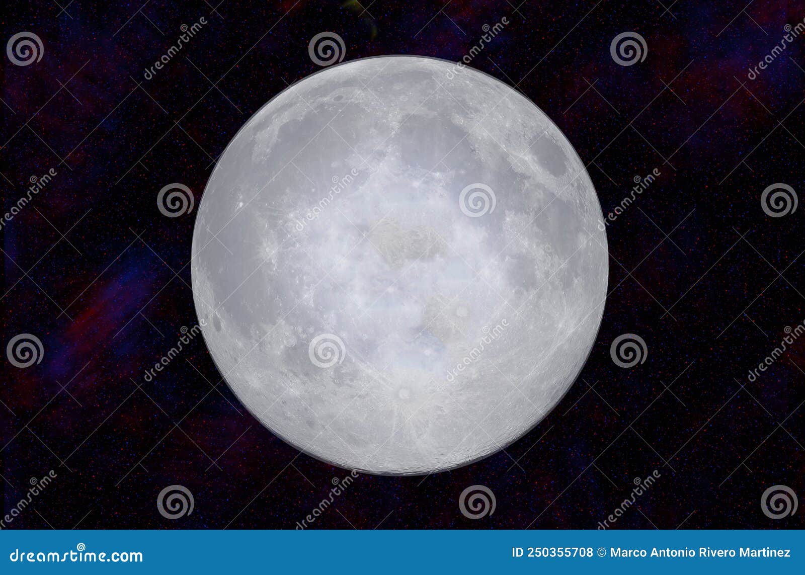 Beautiful Bright Moon in Space Stock Photo - Image of moon, planet ...