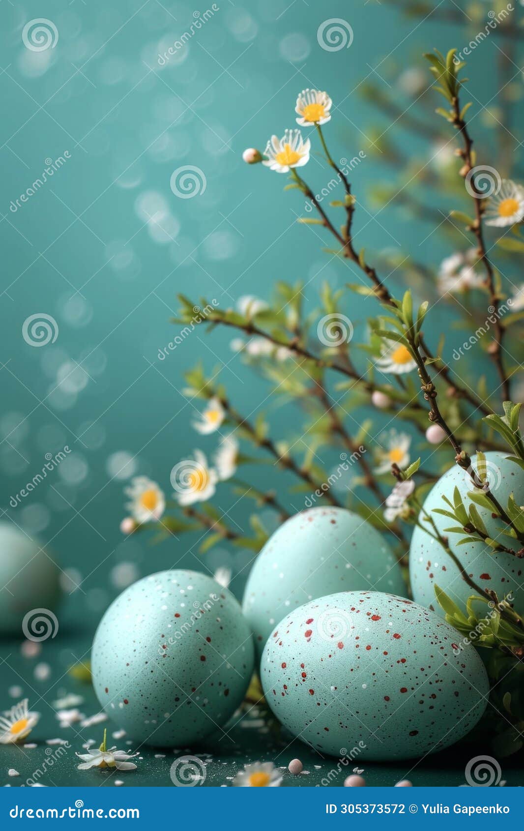 Beautiful Bright Poster for Easter Advertising without Text Stock Photo ...
