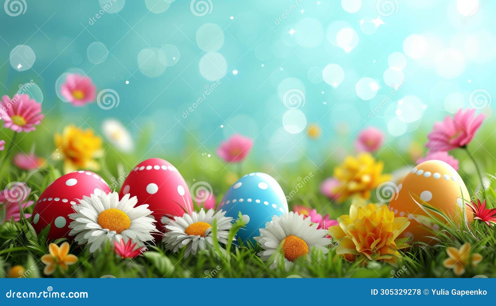 Beautiful Bright Poster for the Spring Holiday. Template without Text ...