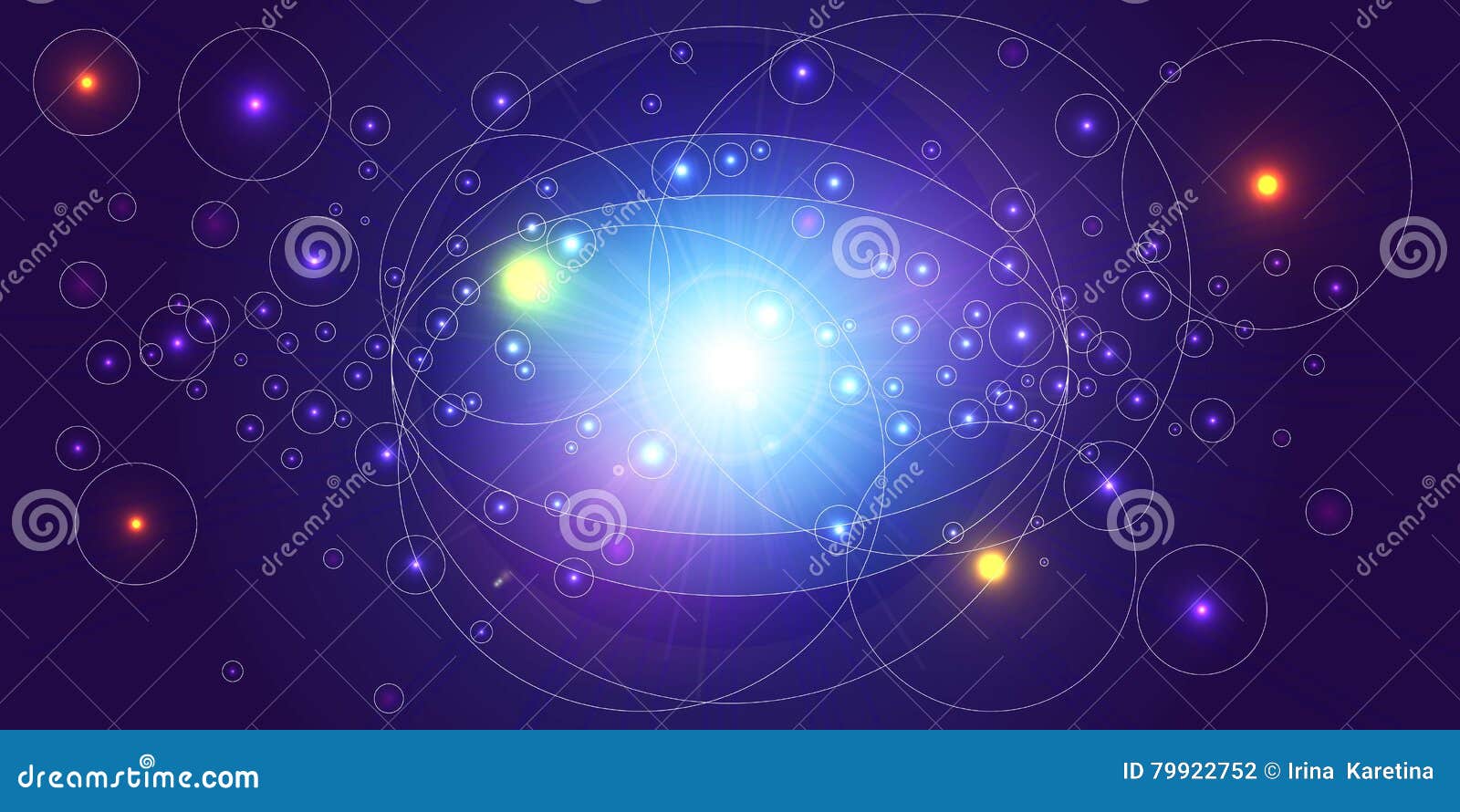 Beautiful Bright Reflections and Flashes Stock Vector - Illustration of ...