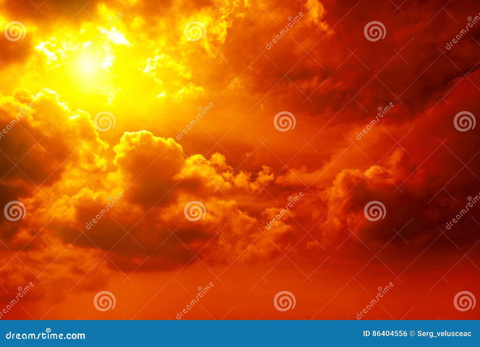 Beautiful bright sunset. stock photo. Image of heavens - 86404556