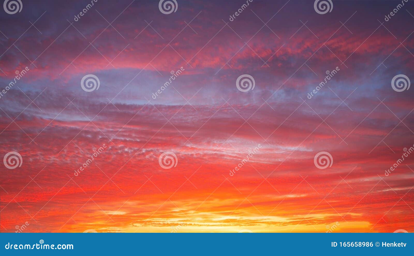 Beautiful Sunset with Multi-colored Dramatic Clouds Stock Photo - Image ...