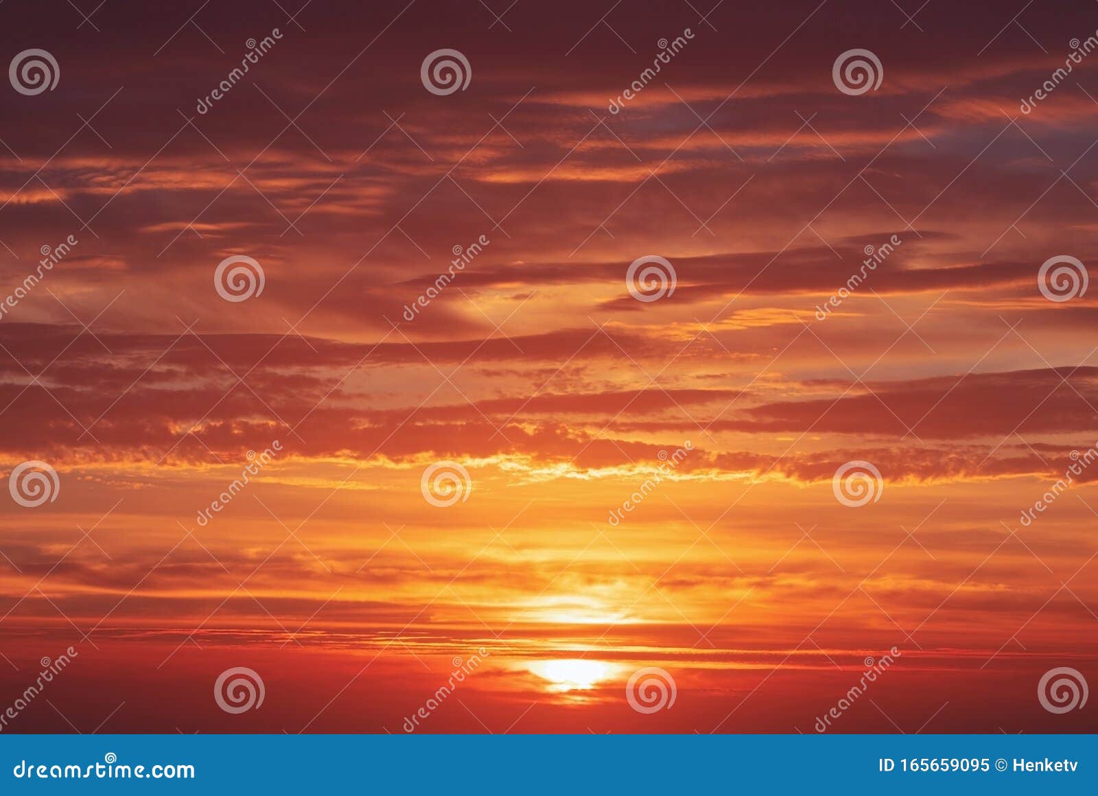 Beautiful Sunset with Multi-colored Dramatic Clouds Stock Image - Image ...