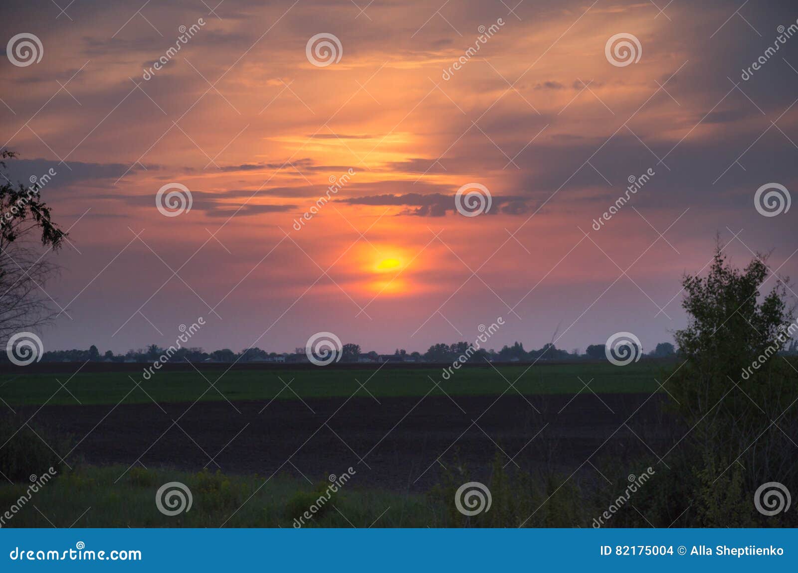 Beautiful bright sunset stock photo. Image of destinations - 82175004