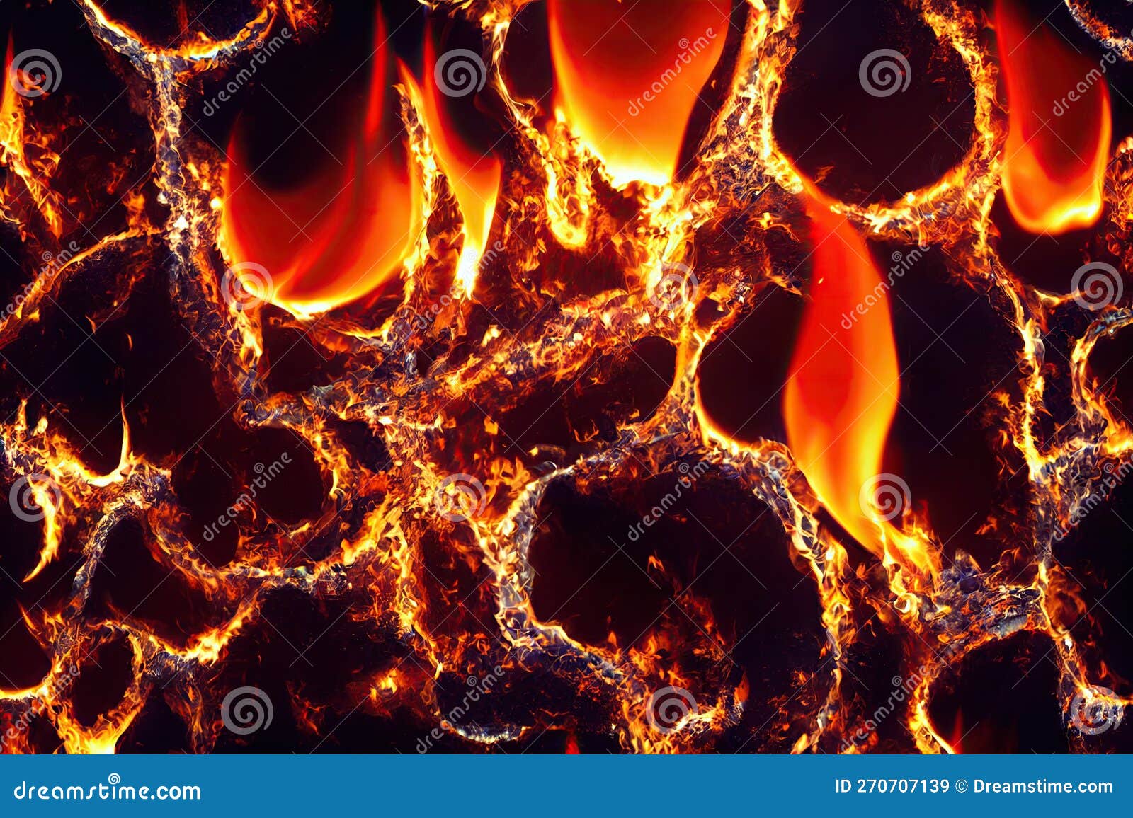 Beautiful Bright Yellow Blaze Fire Flame Stock Illustration ...