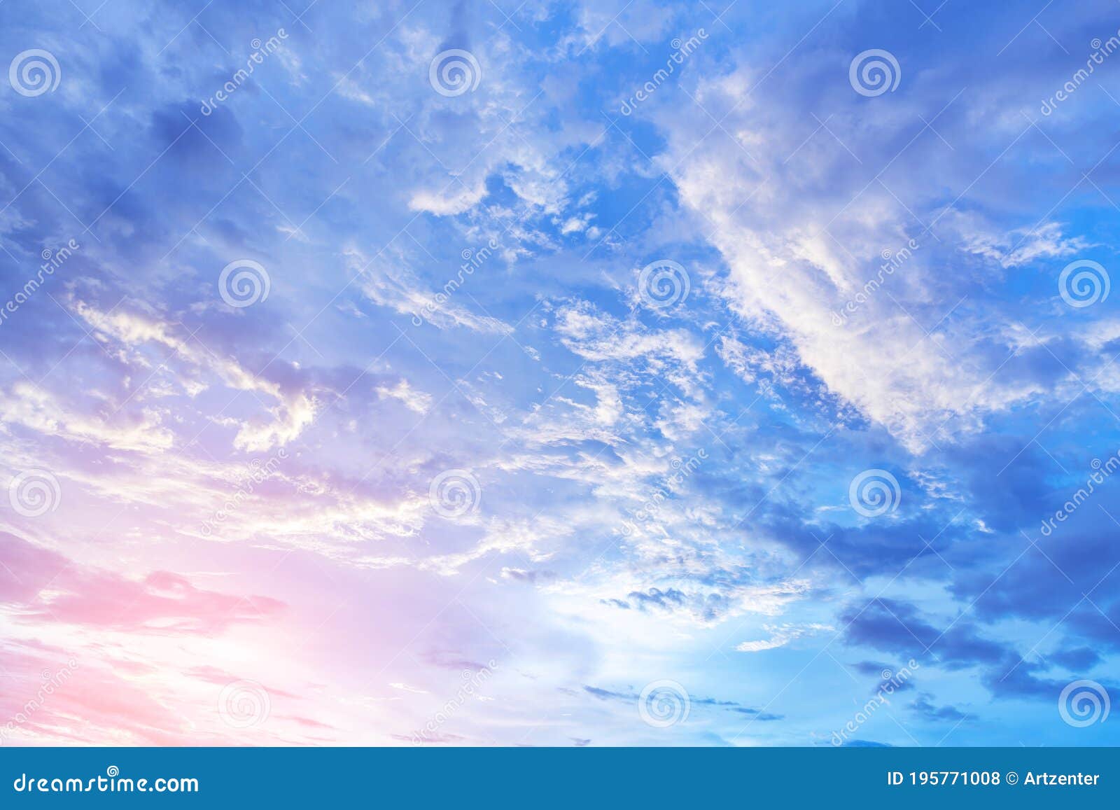 Beautiful Brilliant and Dynamic Sky with Sunlight Effect Stock Photo ...
